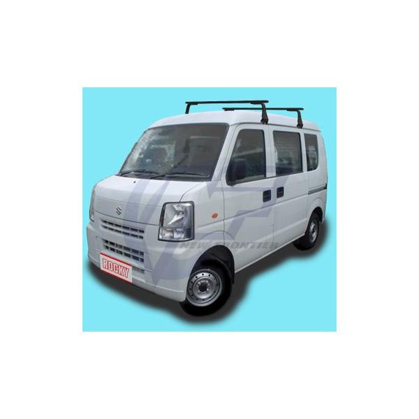 横山製作所 ROCKY ロッキー ルーフキャリア 長尺物・回転灯用 スチール＋ペイント * スズキ エブリー/キャリー ハイルーフ DA64V系 平成17年8月〜 【SGR-10】