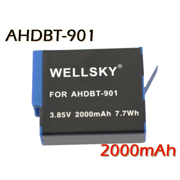互換可能バッテリー：  GoPro ゴープ ロ  AHDBT-901 / ADBAT-001 電圧 ： 3.85V    容量 ： 2000mAh   1個□対応機種 GoPro  ゴープロHERO 9 / HERO 10 / HERO 1...