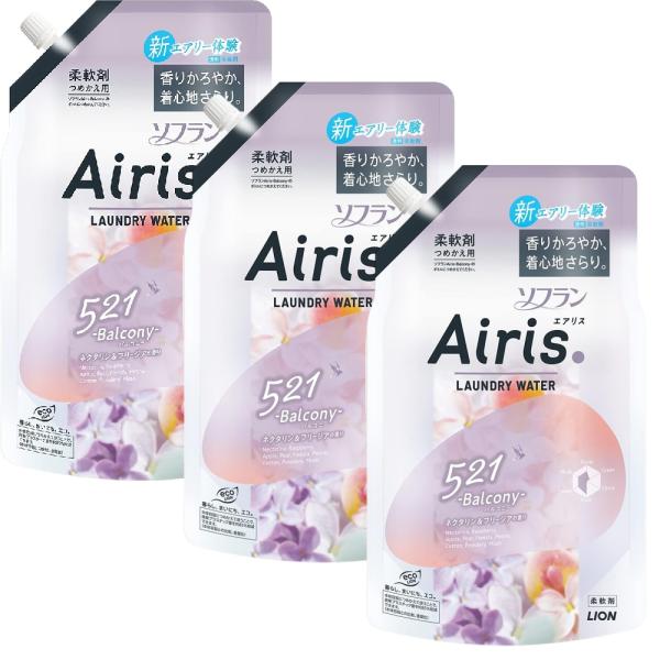 【内容量】 850g x 3袋【ブランド】 ライオン ソフラン【香り】 ネクタリン＆フリージアの香り