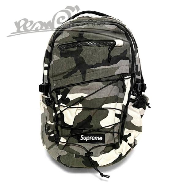 ＊ カモフラージュ柄のCordura防水コットン混紡キャンバス素材を使用した、エンボスロゴが入った裏地付きのバックパック！！＊ メインコンパートメントは、トップ部分がジップ開閉で、内部にはシングルレイヤーのラップトップスリーブ付いています。...