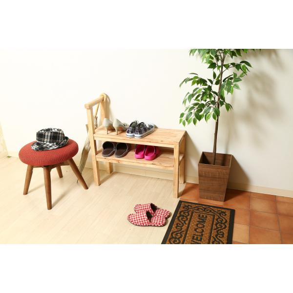 色ナチュラル  サイズ 全体：幅700 × 奥行300 × 高さ700mm 素　材 表面材：天然木ラバーウッド【ラッカー塗装】耐荷重全体：80kg商品重量本体7.3kg(梱包重量8.3kg)その他■玄関の立ち座り、ブーツやスニーカーの紐結び...