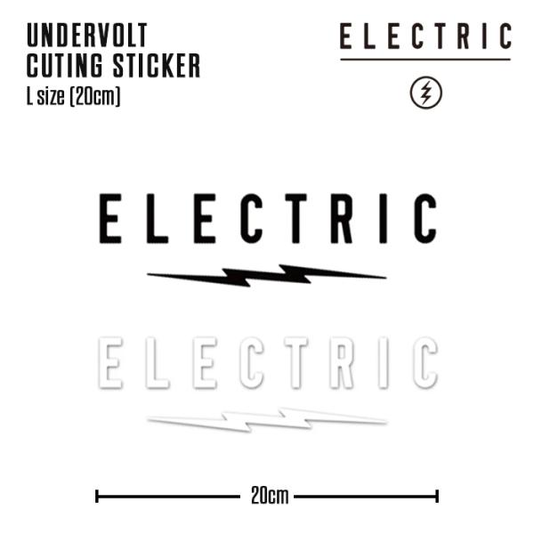 日本正規品 エレクトリック ステッカー ELECTRIC UNDERVOLT CUTING STICKER Lサイズ アンダーボルト カッティング ステッカー シール 釣り スノーボード 2024 爆買