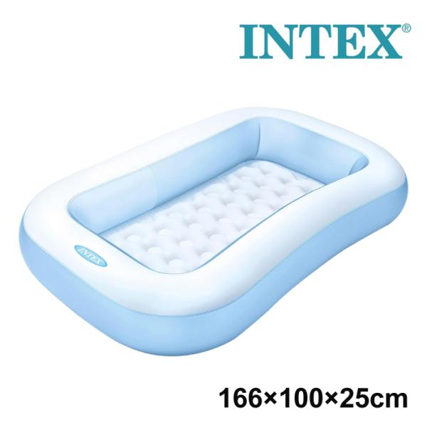 日本正規品 インテックス INTEX レクタングラーベビープール 166cm U-57403 ビニールプール 家庭用プール 爆買