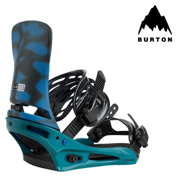 日本正規品 スノーボード ビンディング バートン BURTON MENS CARTEL Re:Flex Evergreen Shatter カーテル リフレックス バインディング メンズ 25-26 爆買