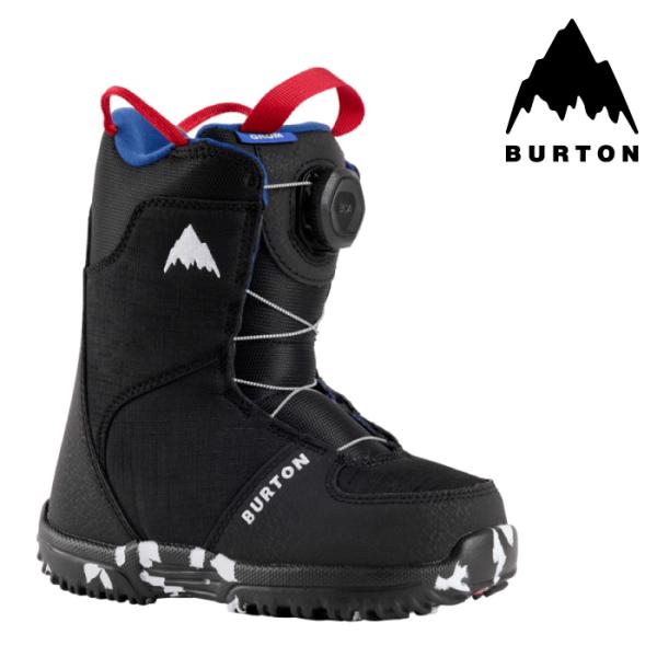 日本正規品 スノーボード ブーツ バートン BURTON KIDS GROM BOA Black グロム ボア キッズ ユース 子供 25-26 爆買