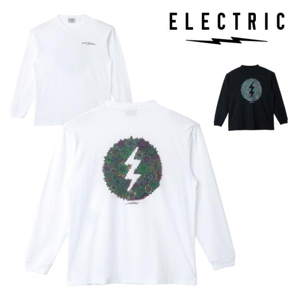 日本正規品 Tシャツ エレクトリック ELECTRIC BOTANICAL L/S TEE Black・White ロンT 長袖 2026SS 爆買