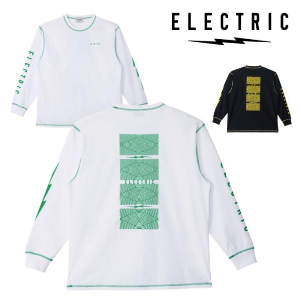 日本正規品 Tシャツ エレクトリック ELECTRIC VISION DRY L/S TEE Black Yellow・White Green ロンT 長袖 2026SS