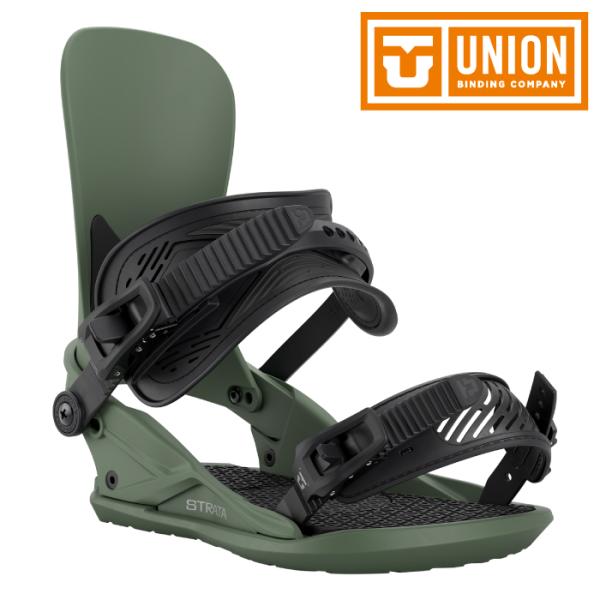 日本正規品 スノーボード ビンディング ユニオン UNION STRATA Olive Green ストラータ バインディング メンズ 25-26 爆買