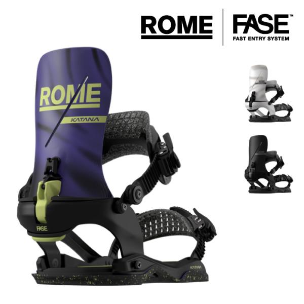 日本正規品 スノーボード ビンディング ローム ROME SDS KATANA AW FASE Black・White・Team カタナ アシムラップ フェイズ バインディング メンズ レディース 26-27 爆買