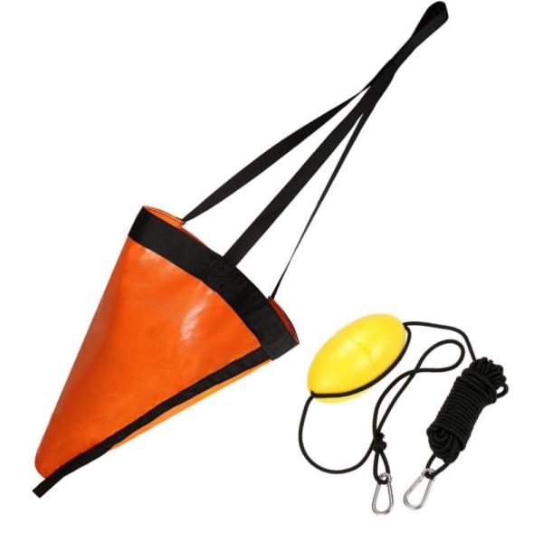 【水中安定性】このパラシュートアンカーは、特殊設計により水中で迅速に広がり、安定した海釣りをサポート、カヤックやSUP・手漕ぎボートでのフィッシングに最適で、選べる5サイズでどんなシーンにも対応する、シーアンカーとしても使え、水中での安定性...