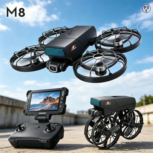 操作方式操作方式：コントローラー特徴・機能：ESC カメラ搭載、ブラシレスモーター、4.3 インチ画面付き折りたたみ式リモコン、フルプロテクション衝突防止、輸出向けドローンサイズ：30cm 以下チャンネル数：4 チャンネル育成能力：視覚、知...