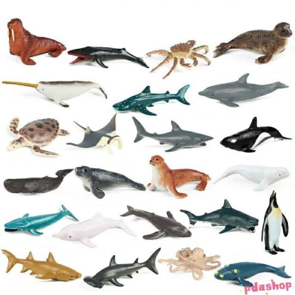 豊富なセット内容・24種類入 海底動物の世界を探索するには、誰もが興味を持っています。この海洋生物フィギュアを持って、あなたの探索の旅を始めましょう すばらしい玩具 このような海洋生物フィギュアを遊び時、動物のリアルな姿と動物の名称を学ぶこ...