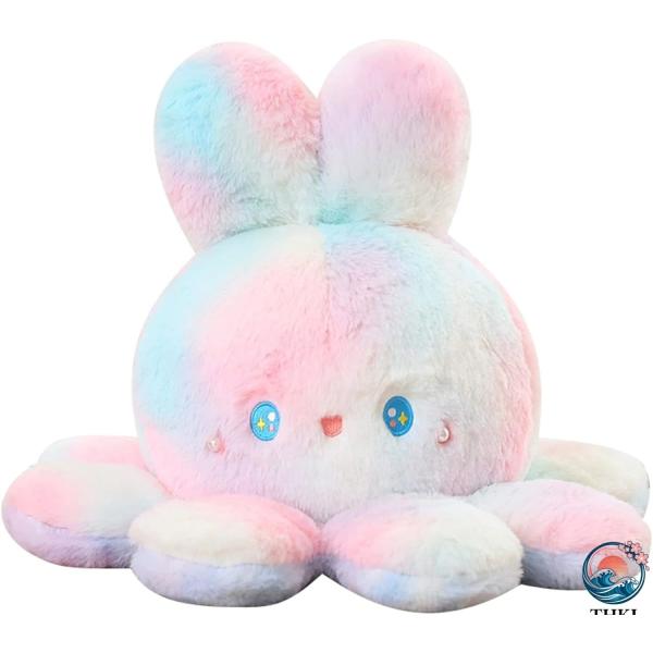 説明     製品仕様 ■商品：ぬいぐるみ ■素材：PP綿、ポリエステル ■使用場所：ベッドルーム、キッズルーム、ペット、椅子、オフィス、車　　　 ◆◇◆売れている秘密◆◇◆  このかわいいウサギのぬいぐるみは、ユニークな両面2色デザインを...