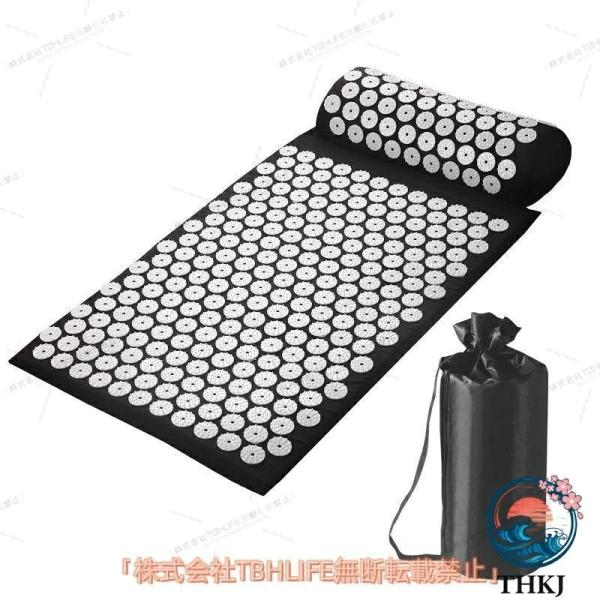 就寝前に使用を改善する残り性のある泡マットは分にあなたの、と異なり多くマットのみカバー背中、このセットは枕ネックとよりホックためツボでカバー疼痛緩和。マッサージクッションや首枕 - 指圧マッサージマットは、筋肉の緊張を解放する、綿100％と...