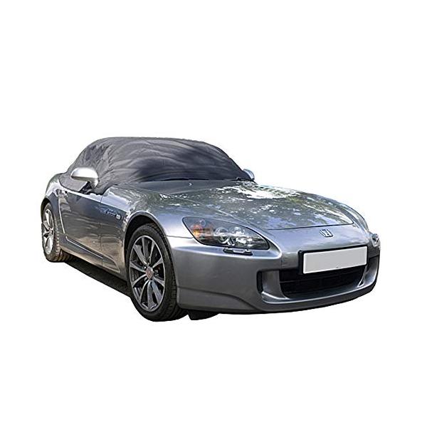 「商品情報」S2000 - 1999 - 2009用に設計されたカスタムフィットソフトトップルーフプロテクター。当社のソフトトップ、テーラードハーフカバーは、車に簡単にフィットするように設計されています。 カバーをカバーの底部のパッド入りリ...
