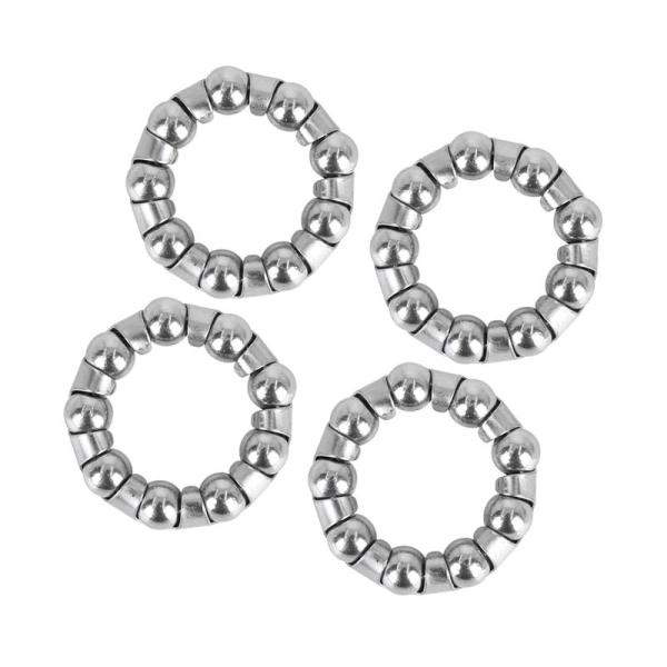 【商品名】　ACROPIX 自転車ボールベアリング 29.5mm x 9ボール 自転車 ベアリングケージ クランクベアリング シルバートーン 4個入り★★ラッピングについて★★当店ではラッピングは承っておりません。ご了承くださいませ。★★サ...