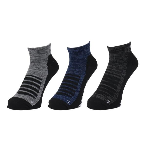 ●素材:ポリエステル/レーヨン/ポリウレタン<br>●中国製<br>●サイズ:【25.0cm】25.0〜28.0cm<br>●3足組<br>●LPサポート設計:左右編み分け設計でフィット感アッ...