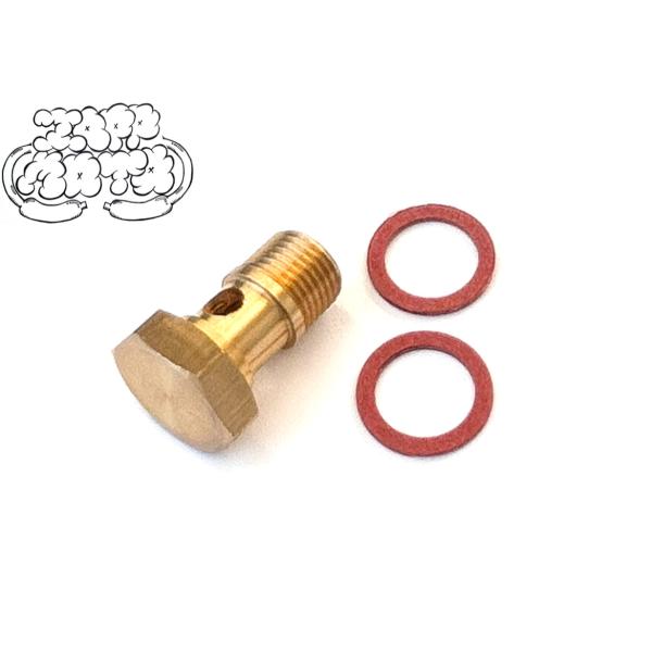 W1 W1S初期 W1SS W2SS W2TT 用の キャブレター バンジョーボルト ウィットネジ 1個です。純正部品番号：92060-006 こちらに相当しております。高品質な日本製です。