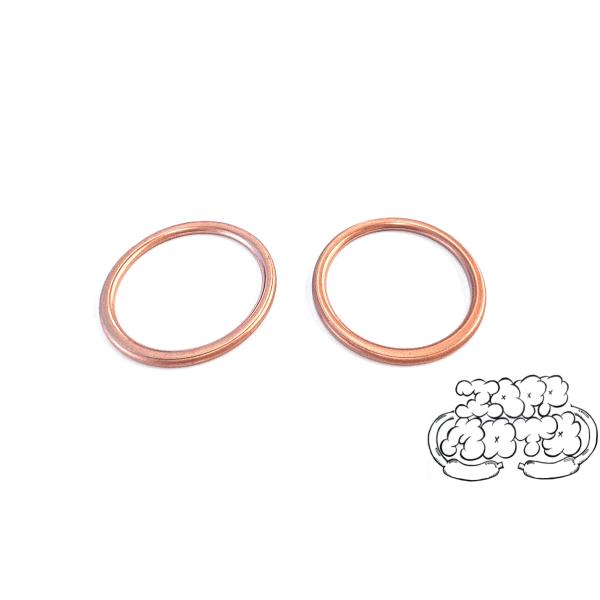 W1/W1S/W1SS/W2SS/W2TT/W1SA/W3 用の エキゾースト ガスケット2枚セットです。純正部品番号：18067-013 こちらの相当品となっております。