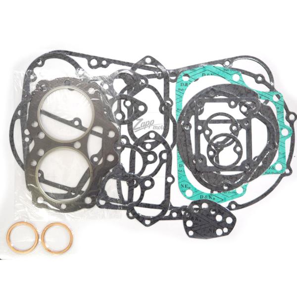 W1S W1SA 650RS W3 用のガスケットセットです。セット内容　2ｘ　ロッカーカバーガスケット　2ｘ　ロッカーケースガスケットＢ　1ｘ　ロッカーケースガスケットＡ　2ｘ　インテークフランジガスケット　1ｘ　シリンダーベースガスケッ...