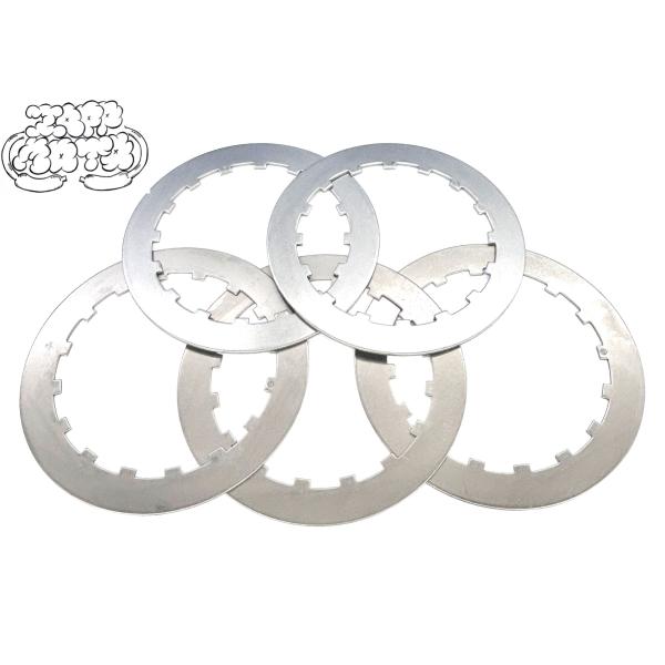 W1 W1S W1SS W2SS W2TT W1SA 650RS W3 用の クラッチアウター/スチールプレート5枚セットです。純正部品番号：13090-008、13089-010 こちらに相当しております。