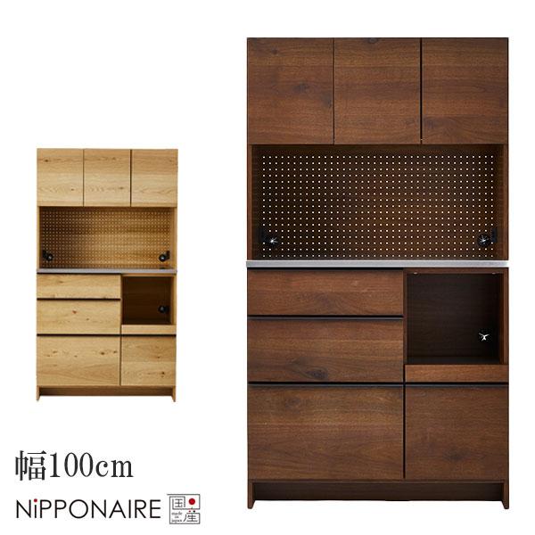 ■サイズ(cm)W100×D48×H180■カラーWN（ウォールナット節有）OAK（オーク節有）■仕様・材質□材質[WN]前板：ウォールナット節有突板本体：WN色プリント[OAK]前板：ホワイトオーク節有突板本体：OAK色プリント[共通]カ...