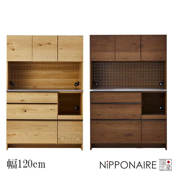 ■サイズ(cm)W120×D48×H180■カラーWN（ウォールナット節有）OAK（オーク節有）■仕様・材質□材質[WN]前板：ウォールナット節有突板本体：WN色プリント[OAK]前板：ホワイトオーク節有突板本体：OAK色プリント[共通]カ...
