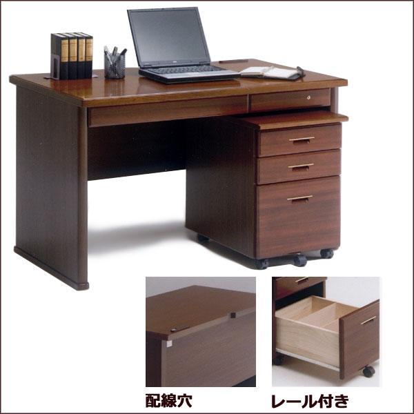 ■サイズ(cm) デスク：幅120×奥行65×高さ74ワゴン：幅42×奥行57×高さ60■仕様・材質：ニレ材天然木・2ヶ口コンセント、鍵つき・天板にコンセントとコード通しつき・サイドデスクはキャスターつきで移動可能・組み立て式※ご注意こちら...