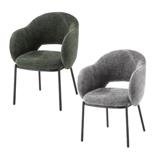 ■サイズ(cm) W56.5×D55.5×H77 座面高：:43.5   ■カラー グリーン(TDC-5052) グレー(TDC-5055)  ■材質 ・主材：張り生地：ポリエステル100% ・クッション材：ウレタンフォーム ・脚・フレーム...