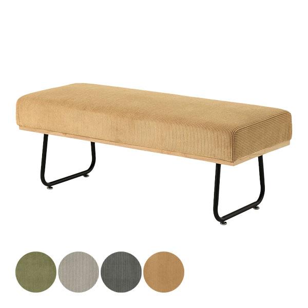 ■サイズ(cm)W105×D44×H39■カラーLT（ラテ）GR（グリーン）LGY（ライトグレー）DGY（ダークグレー）■材質・仕様構造部材：天然木脚部：スチール張地：ポリエステルアジャスター付組立式お部屋のアクセントになるコーデュロイ生地...