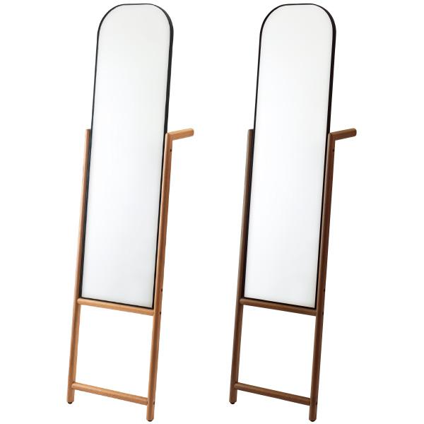 ■サイズ(cm) W40×D42×H161  ■カラー NA BR ■材質 天然木（オーク） スチール（粉体塗装） 4mm飛散防止ミラー ■仕様 ウレタン塗装 アジャスター付き 組立品 付属工具：六角レンチ 組立人数：1人（15分） (注意...