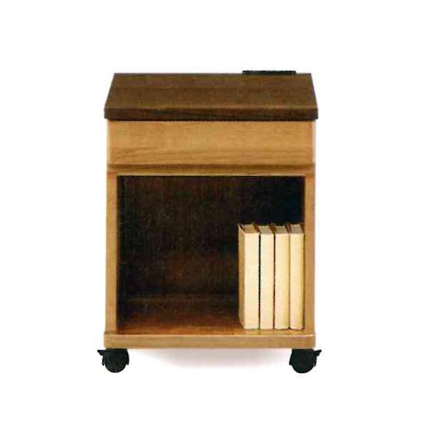 ■サイズ(cm)W40×D40×H49.5■仕様・森のハーモニーを感じる、人にやさしい、ソフトなデザイン仕上げです。・天板：ウォールナット突板仕上げ・背面化粧仕上げ・2口コンセント付・ホルムアルデヒド規制対応(注意事項)大型品配達の為一般的...