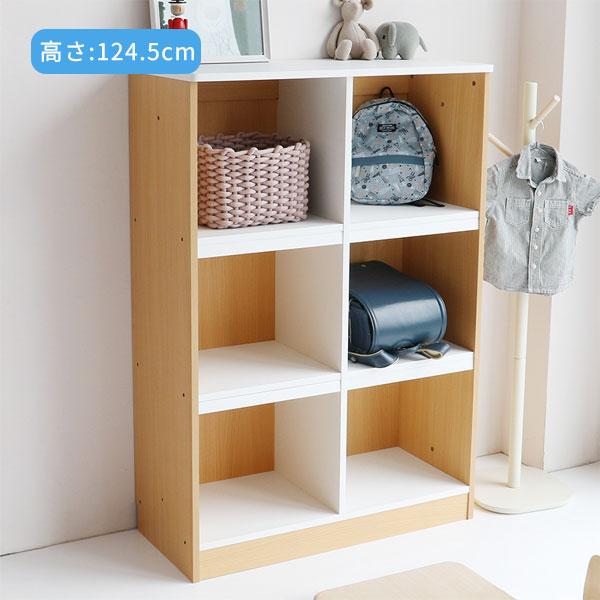 ■サイズ(cm)W85.5×D38.5×H124.5■材質金属(スチール)合性樹脂化粧繊維板(塩化ビニル)■仕様組立品商品耐荷重：各棚板/3kg★ランドセルや学用品を整頓できるコンパクトサイズのラック。幼稚園・保育園・学童施設・スクールなど...