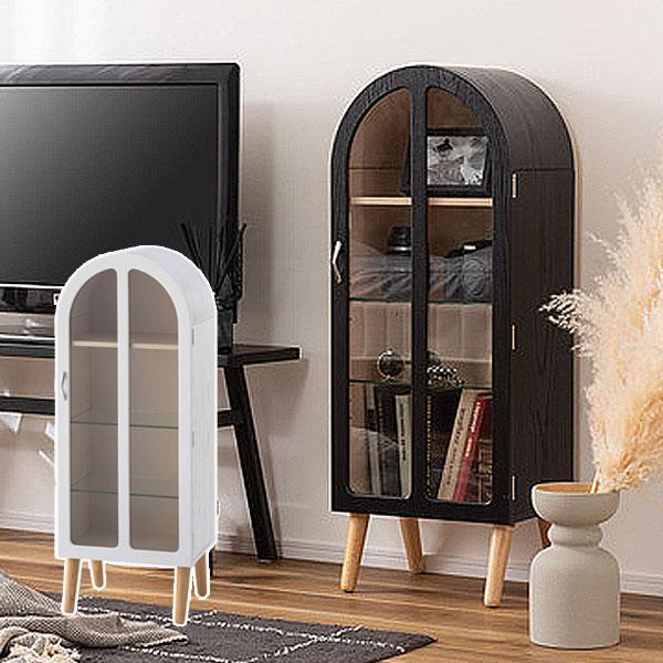 ■サイズ(cm)W36.5×D25×H95■カラーBKWH■材質・仕様天然木化粧合板(オーク)天然木(ラバーウッド)ラッカー塗装合成樹脂化粧繊維板5mm強化ガラスガラス可動棚2枚組立：ねじ込み式商品重量：11.6kg静的耐荷重：　(棚板)約...