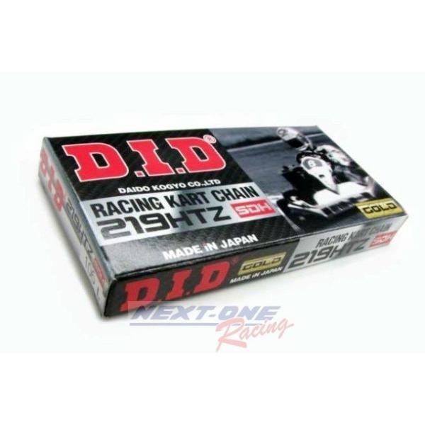 DID 219HTZ SDH G&amp;Gカートチェーン信頼と性能の高さで有名なDIDのカートチェーンです。219規格のレーシングカートやスポーツカートにご使用頂けます。 最新の「SDH特殊ピン加工」採用により従来品219HTM DHA比...