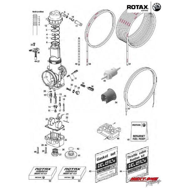 ROTAX-MAX用のXSキャブレター周辺パーツです。パーツ図の部品番号7番のデロルト キャブレタースライドカバーです。XSキャブレターとQSキャブレターの共通パーツです。※ご注意※実店舗や当店ウエブストアでも販売しておりますので、欠品にな...