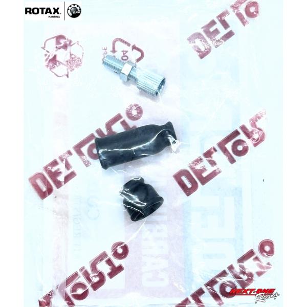 ROTAX-MAX用のキャブレター周辺パーツです。パーツ図の部品番号8-11番のデロルト スロットルケーブル取付キットです。XSキャブレターとQSキャブレターの共通パーツです。※ご注意※実店舗や当店ウエブストアでも販売しておりますので、欠品...