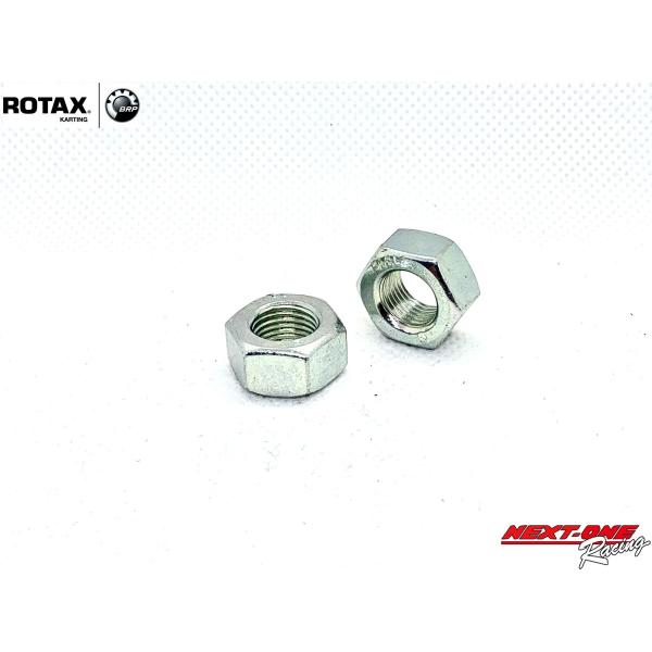 ROTAX-MAX用のクラッチパーツです。パーツ図の部品番号14番のクラッチロックナットM10x1（ドライブスプロケナット）です。写真は２個ですが１個単位での販売です。※ご注意※実店舗や当店ウエブストアでも販売しておりますので、欠品になって...