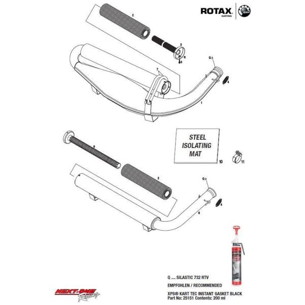 ROTAX-MAX用のマフラーパーツです。パーツ図の部品番号4番の旧型スプリング66mmです。※ご注意※実店舗や当店ウエブストアでも販売しておりますので、欠品になっている場合もあります。欠品の場合は、即時メーカーより入荷いたします（2〜4日...