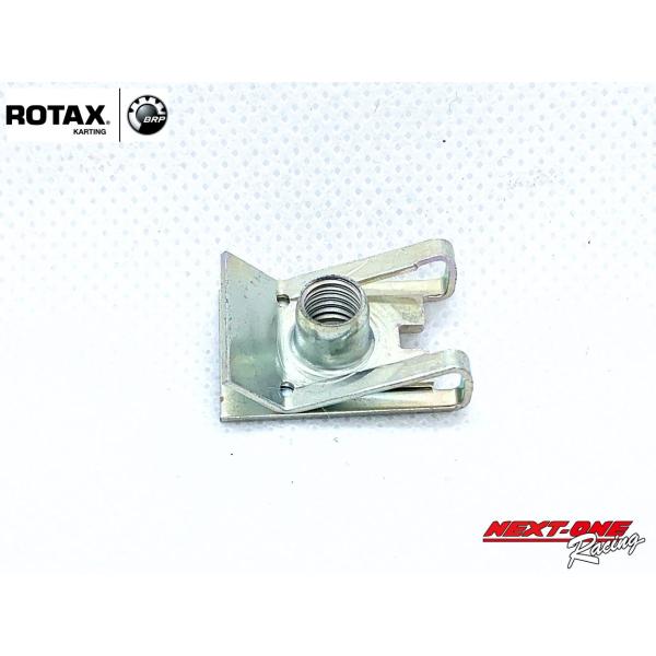 ROTAX-MAX用のインテークサイレンサーパーツです。パーツ図の部品番号7番のノイズボックス組立 クリップネジM6です。販売は１個単位です。※ご注意※実店舗や当店ウエブストアでも販売しておりますので、欠品になっている場合もあります。欠品の...