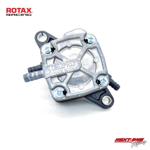 ROTAX MAX純正部品　デロルト燃料ポンプROTAX-MAX　EVO排気バルブパーツ図の部品番号33番のデロルト燃料ポンプです。MAX-DELLORTO XSキャブレターパーツ図の部品番号45番のデロルト燃料ポンプです。RMC（ロータッ...