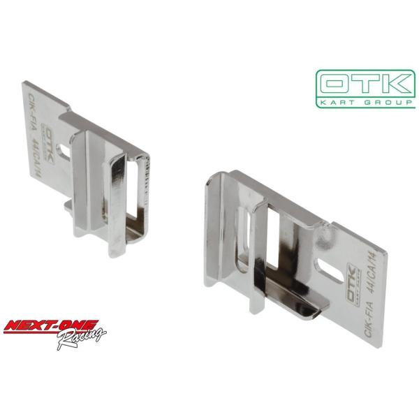 OTK トニーカート/コスミック/レッドスピード/エクスプリットフレーム用のリアスポイラーコネクション M4＆M10(リアスポイラー側)単体です。M4とM10の共通部品です。写真は2枚ですが1枚単位での販売です。※写真と異なる場合が有ります...