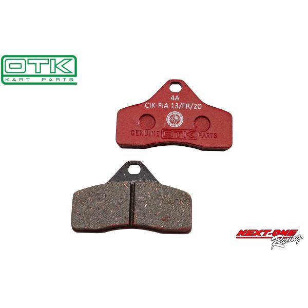 OTK純正（TONYKART純正） 新型ブレーキパッド　１セット（２枚組）OTKブレーキパットBSM4用/Jrフレーム用TYPE 4A/ハードタイプOTKフロントブレーキパッド BSS-KZ/ミッションカートフレーム用ハードタイプROOKI...