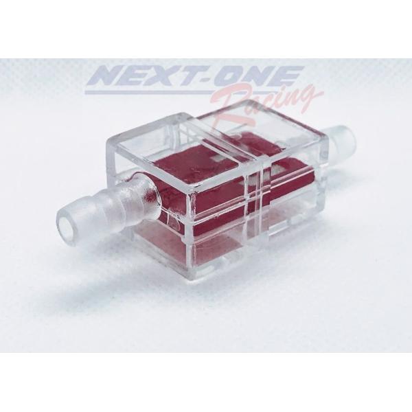 RR フューエルフィルタースクエア　レーシングカート用小型燃料フィルターです。軽量小型で簡単な構造の燃料フィルターです。仕切板のカラーはブルー又はグリーンになります。（色指定は不可です。）YAMAHA KT-100エンジンはじめ、PRD-R...