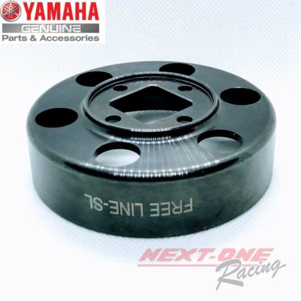 ヤマハKT-100SEC用のクラッチ周辺パーツです。パーツ図の部品番号5番のクラッチドラムです。商品はドラム単体での販売です。