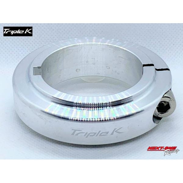 TripleKトリプルKハブストッパーΦ50ｍｍ　厚み20mm　１個ハブのズレ防止の役目だけではなく、厚みによりハブの剛性やシャフトの撓みをコントロール出来るセッティングパーツです。上級ドライバーの多くがこのパーツを使い、リアの動きを自分の...