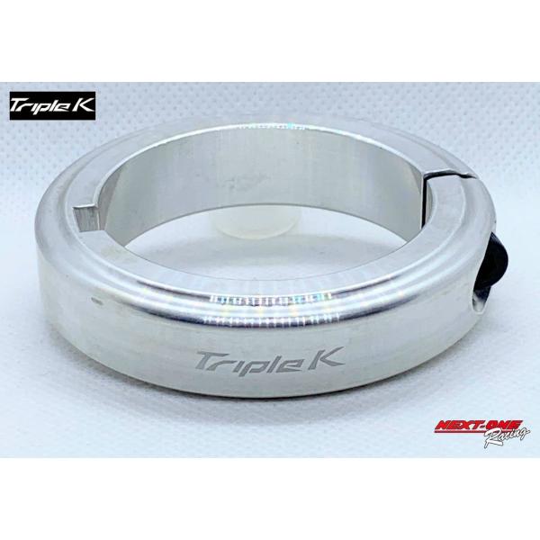 TripleKトリプルKハブストッパーΦ50ｍｍ　厚み15mm　１個ハブのズレ防止の役目だけではなく、厚みによりハブの剛性やシャフトの撓みをコントロール出来るセッティングパーツです。上級ドライバーの多くがこのパーツを使い、リアの動きを自分の...