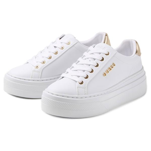 GUESS ゲス AMERA プラットフォームスニーカー ホワイト■商品詳細【 ブランド 】GUESS（ゲス）【 モデル名 】AMERA【 カラー 】ホワイト【 アッパー素材 】合成皮革【 底材 】合成底【 ブランド紹介 】「YOUNG・S...