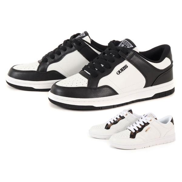 GUESS ゲス RUBINN■商品詳細【 ブランド 】GUESS（ゲス）【 モデル名 】RUBINN【 カラー 】01.ホワイト/ブラック02.ホワイト/ブラウン【 アッパー素材 】合成皮革【 底材 】合成底【 ブランド紹介 】「YOUN...