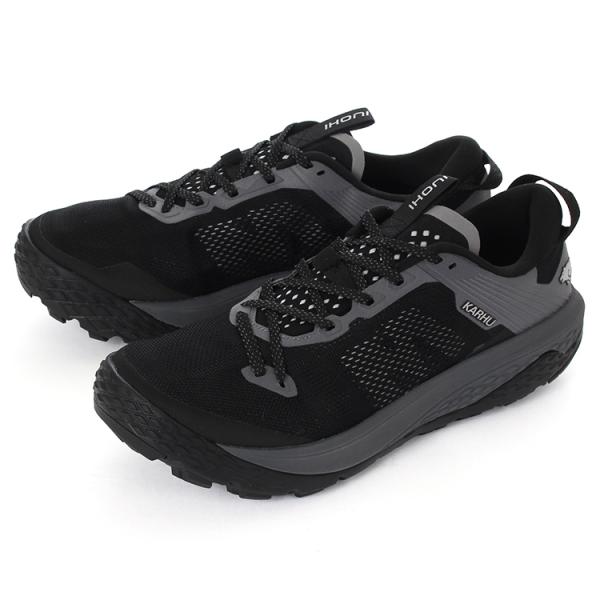 ■商品詳細【 ブランド 】KARHU（カルフ）【 モデル名 】IKONI TRAIL WR(イコニトレイル WR)【 メーカー品番 】KH104006【 カラー 】ブラック/ブラック【 アッパー素材 】合成繊維【 底材 】合成底【 商品紹介...